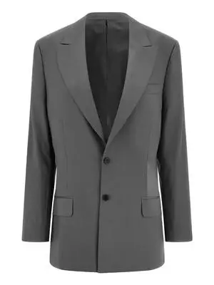 ARMARIUM Peak Lapel Single-breasted Blazer - Grey