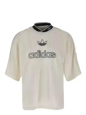 Adidas Logo-embroidered T-shirt - White