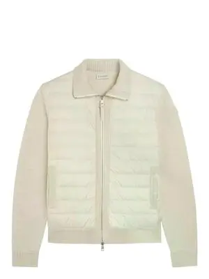 Moncler Padded Zip-up Cardigan - Neutrals