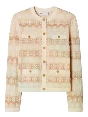 Tory Burch Kendra Cardigan - Neutrals