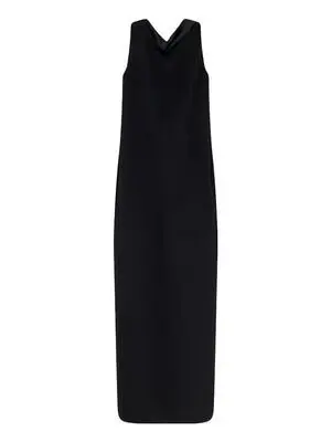 Max Mara Cowl Sleeveless Dress - Black