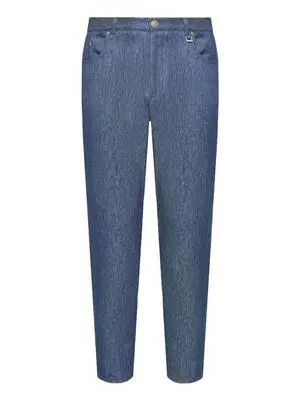 TOMBOLINI Straight-leg Wool Trousers - Blue