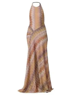 Missoni Halterneck Maxi Dress - Orange