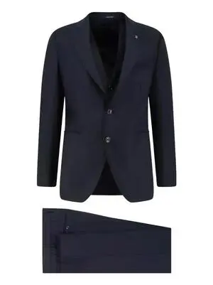 Tagliatore Peak Lapel Suit - Blue