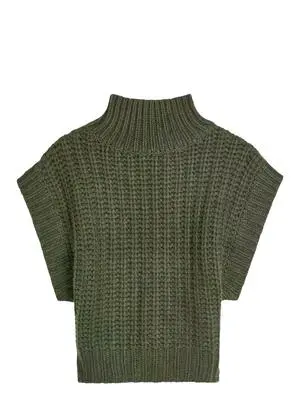 SKIIM Ribbed-Knit Funnel-Neck Vest