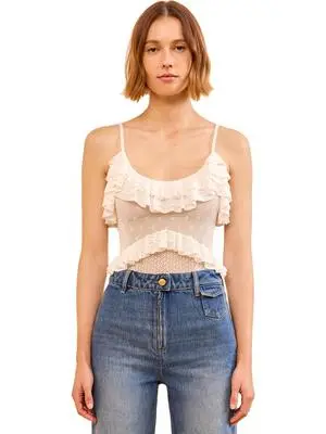Ulla Johnson Bania Knit Bodysuit - Pearled Ivory