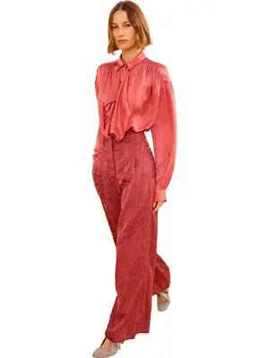 Ulla Johnson Carine High Waisted Wide Leg Pants - Fig