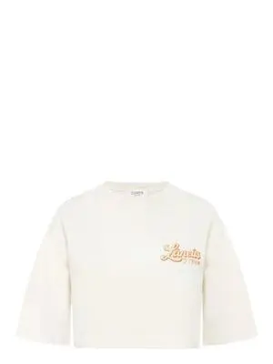 LANEUS Boxy Fit T-shirt - Neutrals
