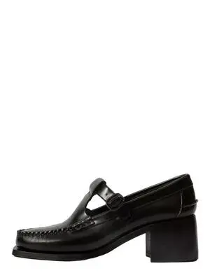 Hereu Alber T-Bar Loafers Black