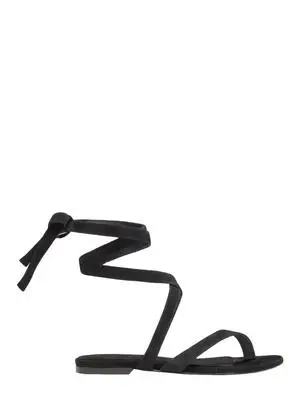 Proenza Schouler Tie Wrap Sandals - Black