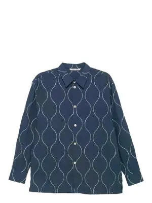 A KIND OF GUISE Pino Embroidered Shirt - Blue