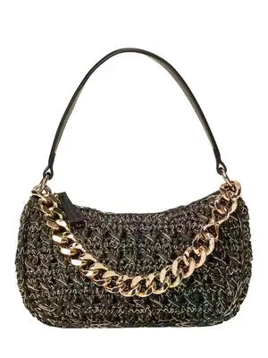 TWINSET Chain-detail Shoulder Bag - Black
