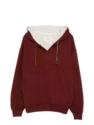 MAISON MARGIELA Long-sleeve Hoodie - Red