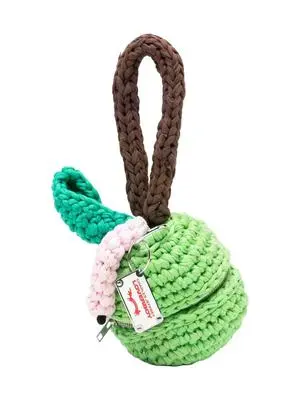 CHARLES JEFFREY Logo-plaque Clutch - Green