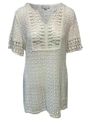 Miguelina Lace Mini Dress - Neutrals