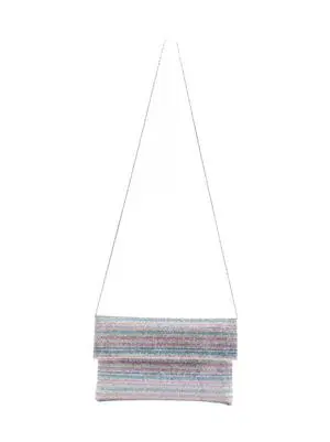 TWENTY FOURHAITCH Nyalis Embellished Clutch - Silver