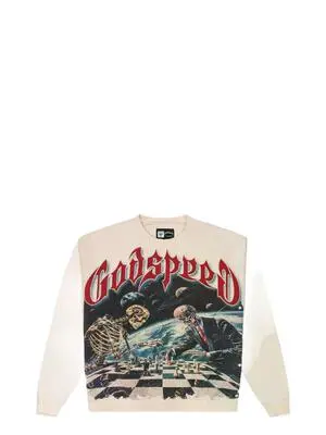 GODSPEED Graphic Print Sweatshirt - Neutrals