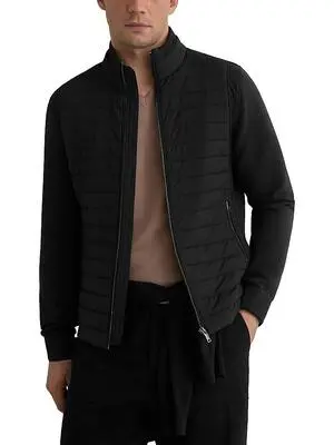 REISS Asher Hybrid Jacket - Black