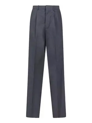 JIL SANDER Tailored Pleated Trousers - Grey