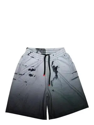 44 LABEL GROUP Printed Relaxed Fit Shorts - Grey