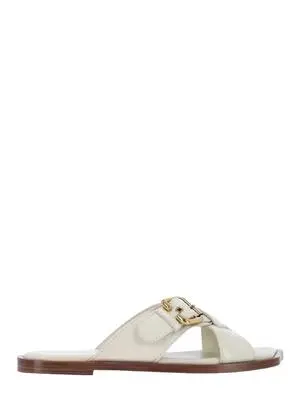 Chloé Flat Sandals - Neutrals