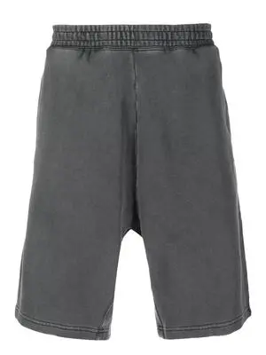 Carhartt Work In Progress Logo-patch Elasticated-waist Shorts - Grey