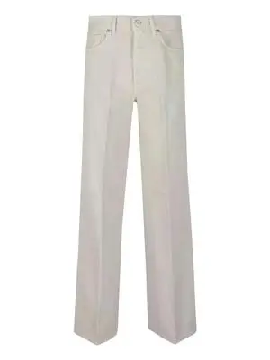 PT TORINO High-waisted Straight Leg Denim - Grey