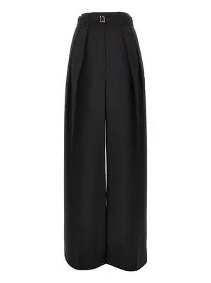 Sportmax Wool Tailored Pants - Black