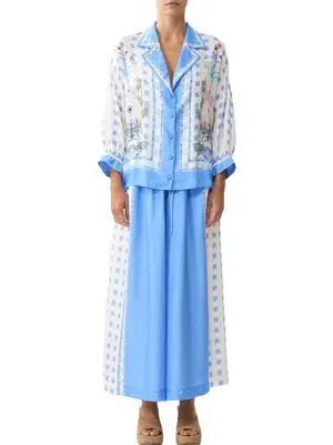 CAMILLA Shirt With Gathered Cuff