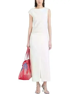 Proenza Schouler Damea Midi Dress - Neutrals