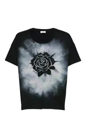 Liu Jo Rose-print T-shirt - Black