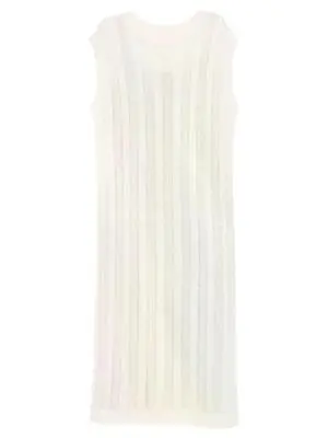 Eric Bompard Sleeveless Midi Dress - Neutrals