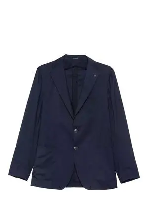 Tagliatore Button-fastening Two-pocket Jacket - Blue