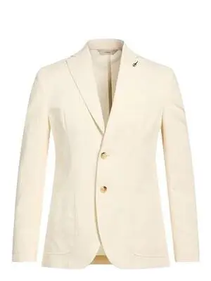 PAOLONI Blazer Size Cotton, Linen - Ivory