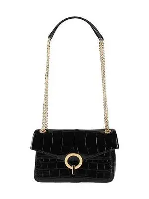 Sandro Cowhide Shoulder Bag - Black