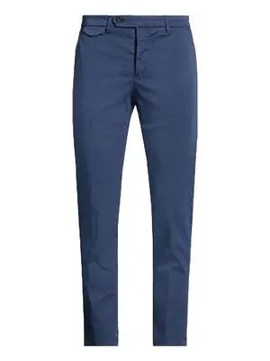 PAOLONI Cotton-Elastane Jersey Chino Pants Blue