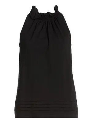 Alpha Studio Gathered Halterneck Top - Black