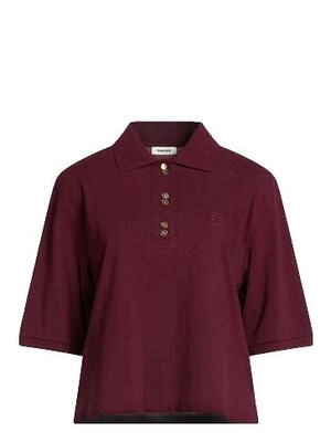 Sandro Piqué Polo Shirt With Buttoned Neckline - Red