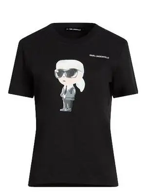 Karl Lagerfeld Organic Cotton Jersey T-shirt - Black