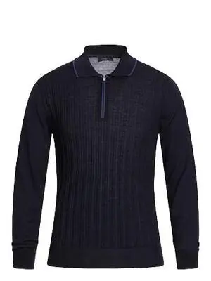 TOMBOLINI Wool Half-zip Sweater - Blue