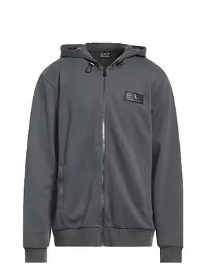 EA7 Cotton Blend Jersey Sweatshirt - Grey