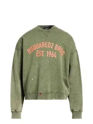 Dsquared2 Cotton Military Sweatshirt - Green