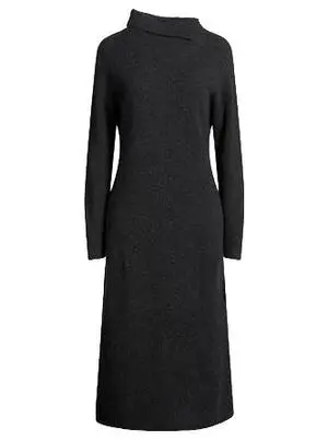 Fabiana Filippi Midi Virgin Wool-blend Dress - Grey