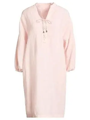120% Lino Mini Linen Dress - Pink