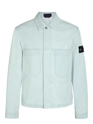 Stone Island Denim Trucker Jacket - Blue