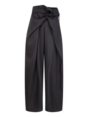 HEIRLOME Manuela Wool-Blend Trousers Black
