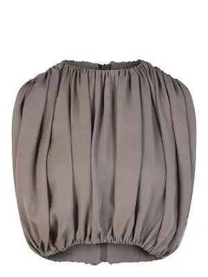 HEIRLOME Penny Silk Top - Grey