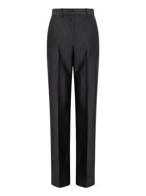 HEIRLOME Wool-silk Trousers - Black