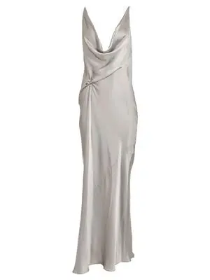 FRANCESCA MIRANDA Knot Charmed Silk Maxi Dress