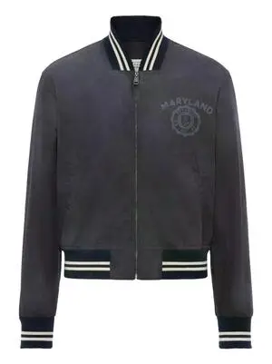 MAISON MARGIELA Printed Zip-up Bomber Jacket - Grey
